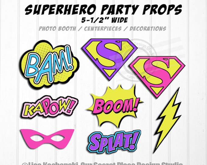 SUPERHERO NUMBER 5 - Superhero Printables - Number 5 - Superhero ...