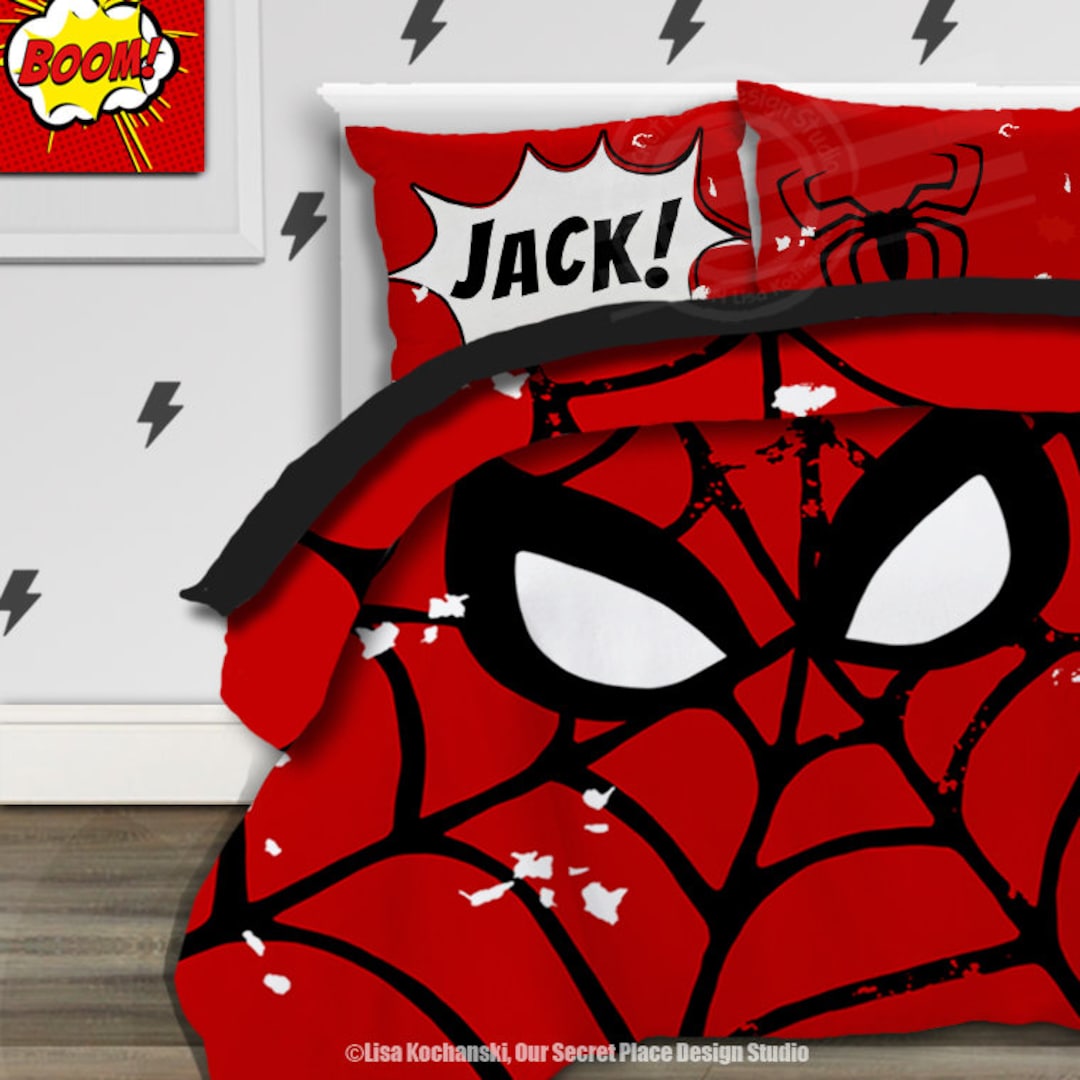 Boys Superhero Bedding Kids Bedding Kids Bedroom Comic Book Bedding ...