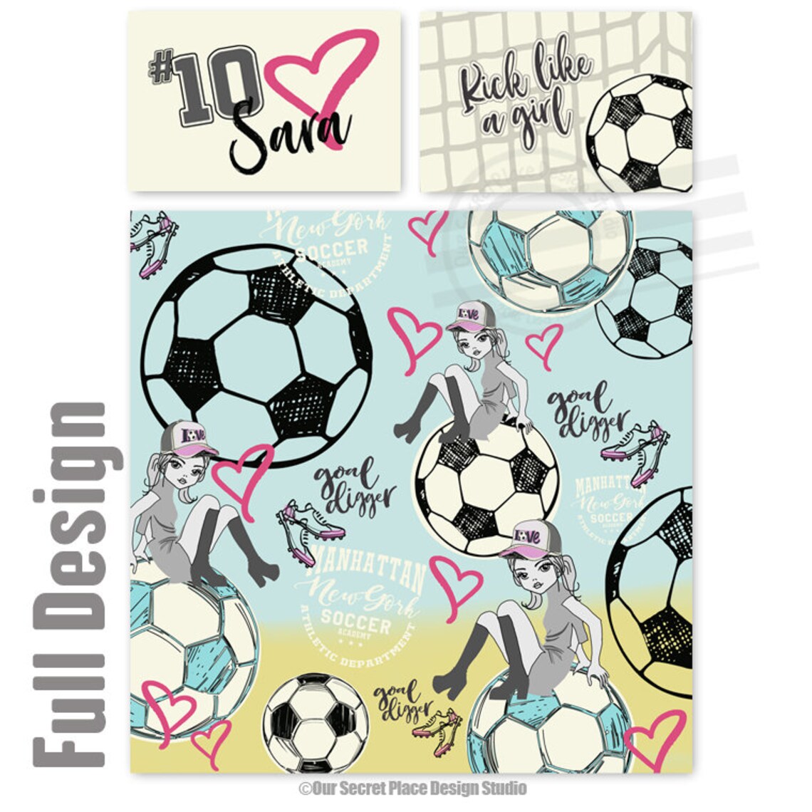 Girls Soccer Bedding Set Personalized Duvet Girls Tween - Etsy