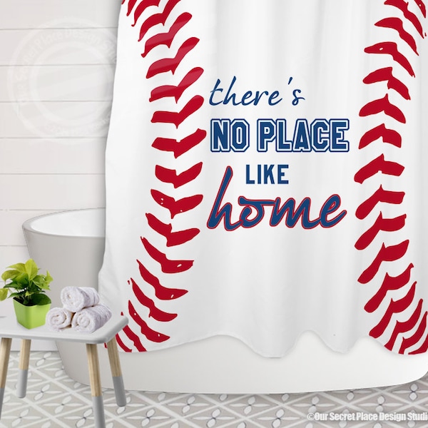 Baseball Shower Curtain - Etsy