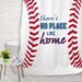 Kids Sports Baseball Shower Curtain Boys Bathroom Decor Baseball ...