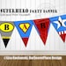 INSTANT DOWNLOAD Editable Superhero Banner Super Hero Banner - Etsy UK