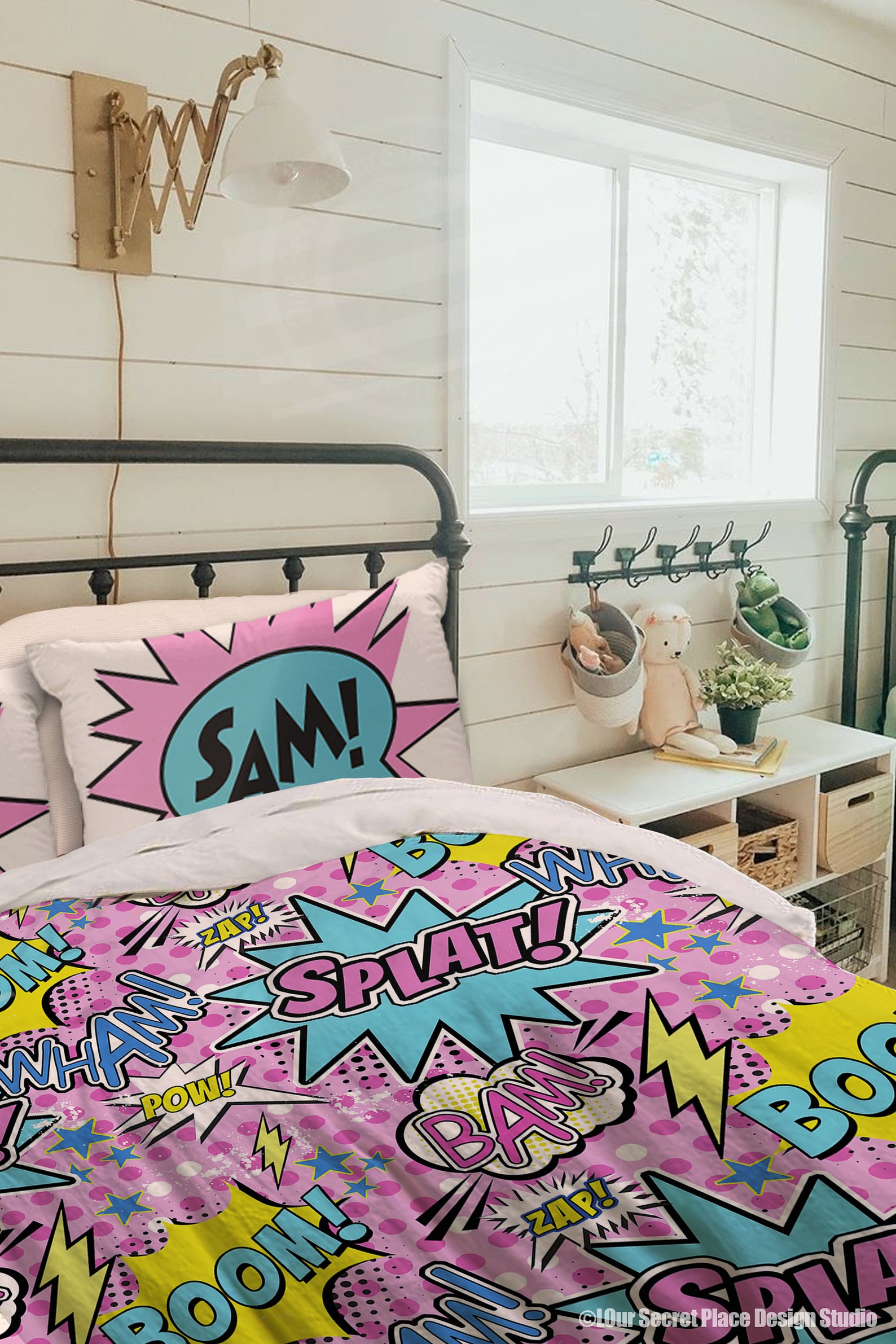 Personalized Girls Bedding Superhero Comforter Toddler Girls Comforter ...