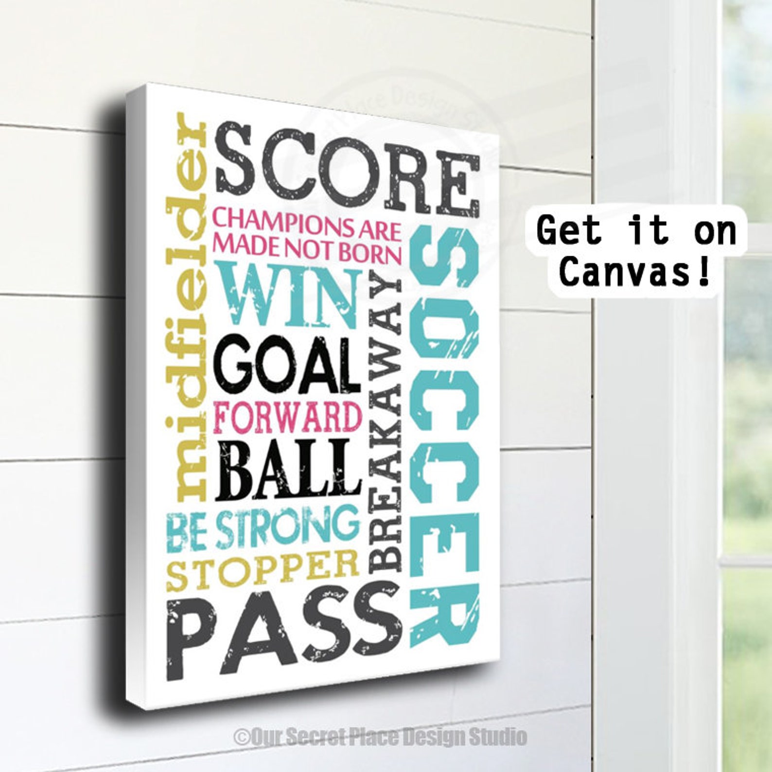 PRINT Soccer Wall Decor Soccer Wall Art Sports Decor for Boys Room ...