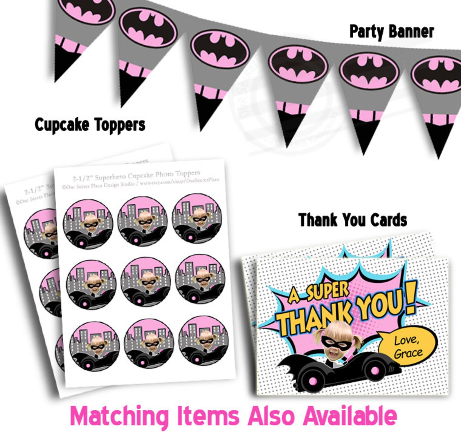 Printable Batgirl Birthday Party Invitations Photo Birthday | Etsy