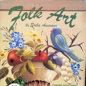Folk Art Decorative Painting Patterns Book Erika Ammann - Etsy