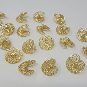 20 Pcs Gold Metal Coil Spring Spiral Craft Beading Jewelry Findings - Etsy