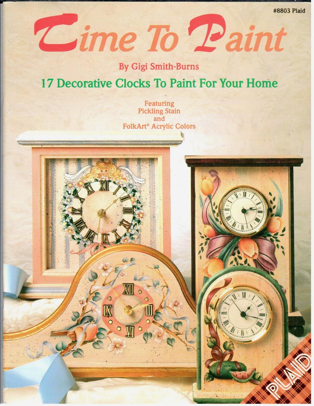 Time to Paint Decorative Clocks Painting Patterns Craft Book Gigi Smith ...