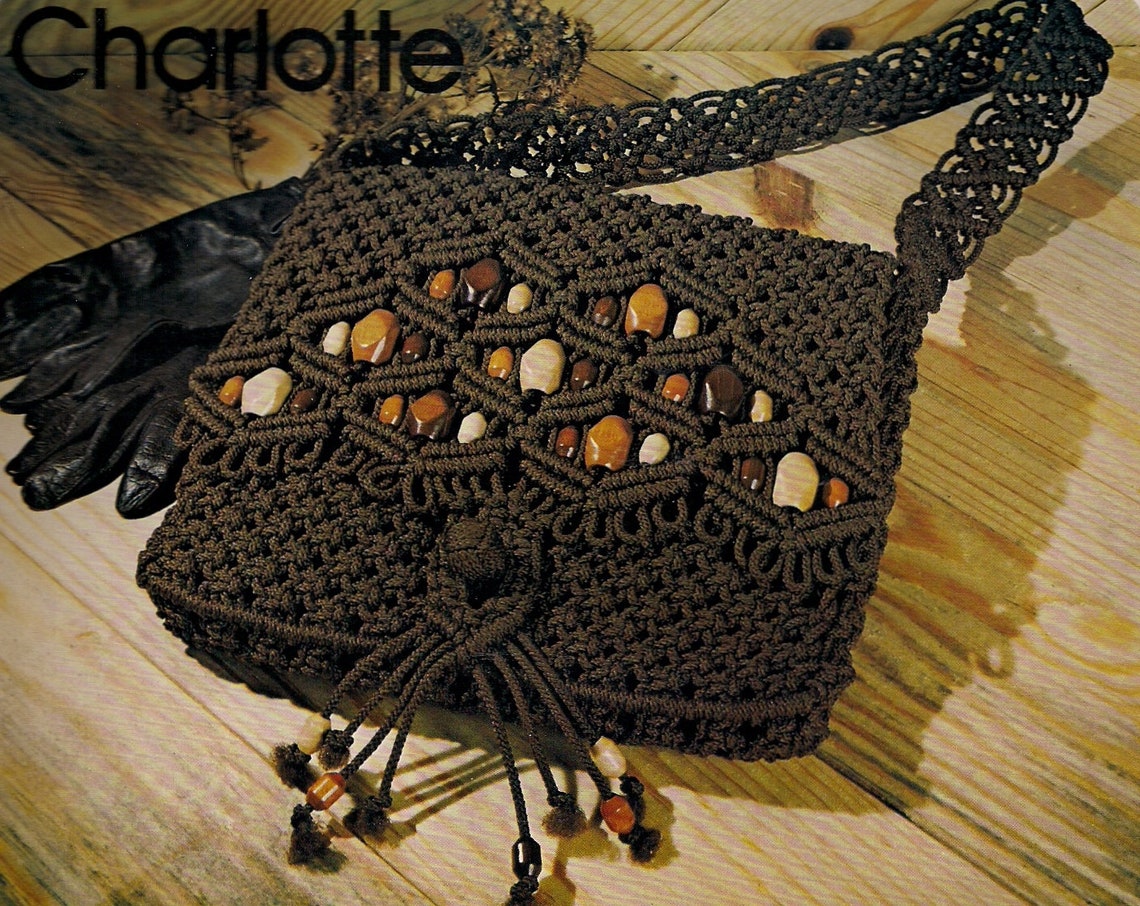Vintage Purse Strings Vol. 2 Macrame Handbag Patterns - Etsy