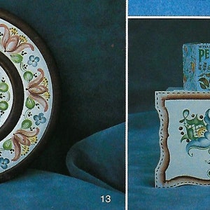 Tole Red Two Country Folk Art Painting Vintage Craft How to Instruction ...