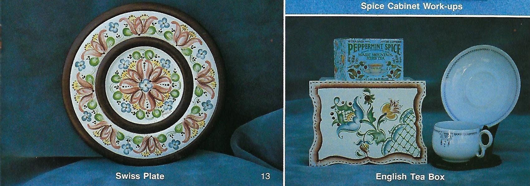 Tole Red Two Country Folk Art Painting Vintage Craft How To | Etsy