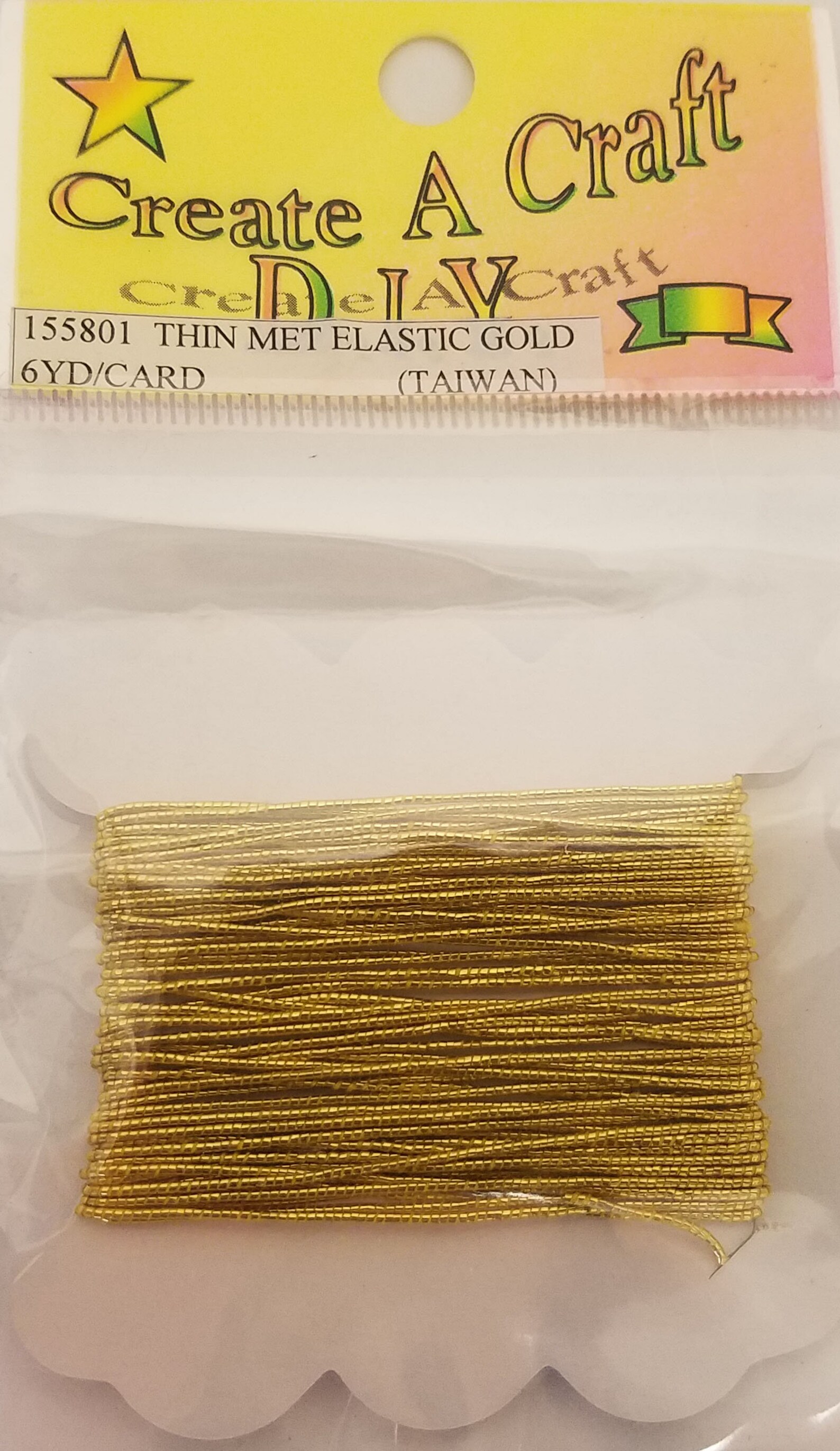 Gold Metallic 2 Ply 0.5 Mm Thin Elastic Thread String Cord for Jewelry ...