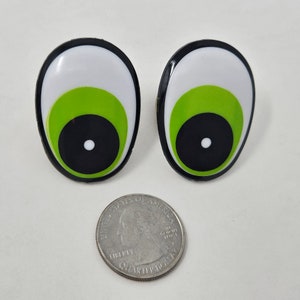 Bulk Pack Zim's Vintage 40mm Green or Brown Comical Cartoon Plastic ...