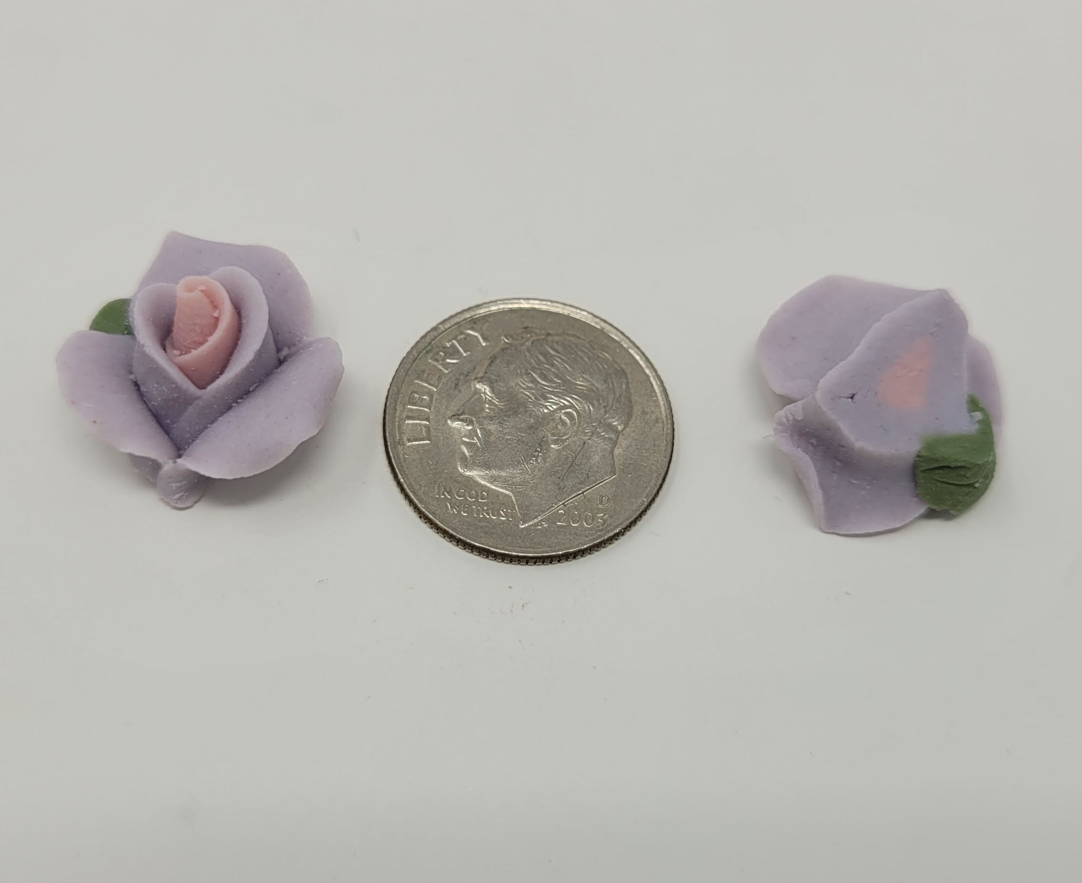 12 pcs Porcelain Ceramic Bisque Roses with Leaves Rosebuds | Etsy