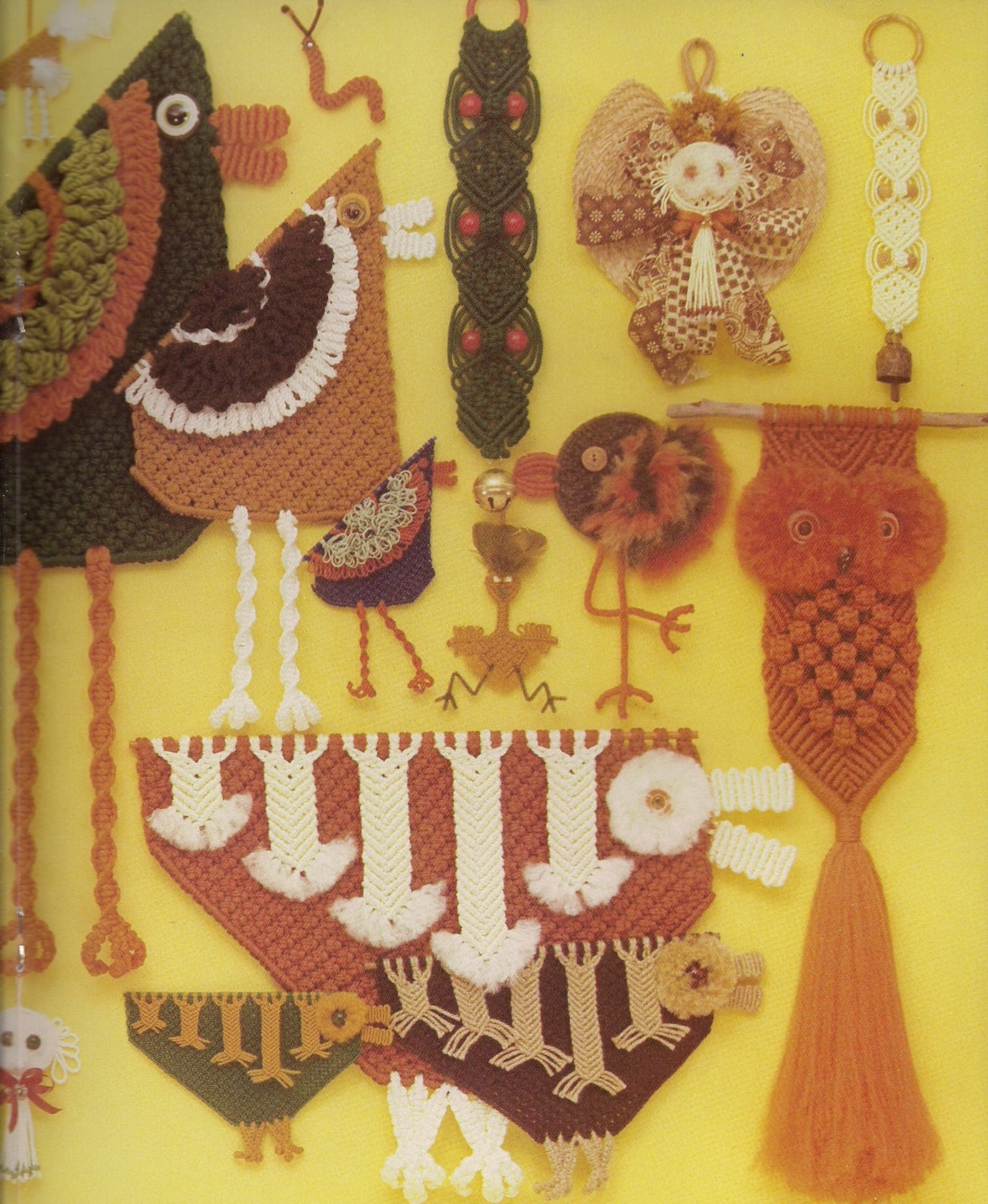 Vintage Macrame is for the Birds Craft Book Patterns for Owl | Etsy