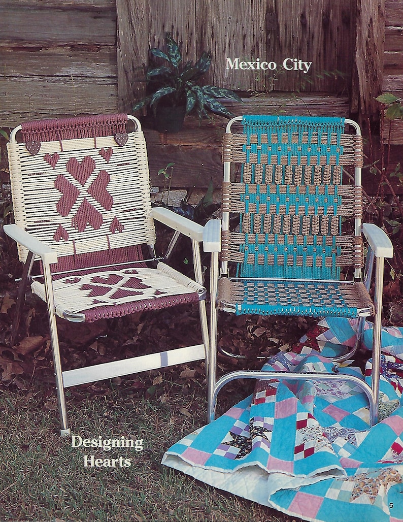PDF ONLY Macrame Chairs for Country Living Corded Lawn Chair - Etsy