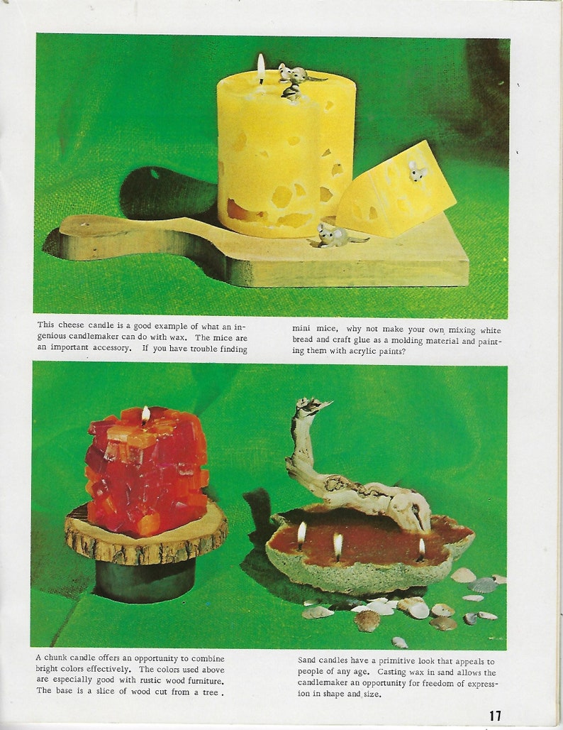 Creating Candles for Easy Living Vintage 1970's How to - Etsy