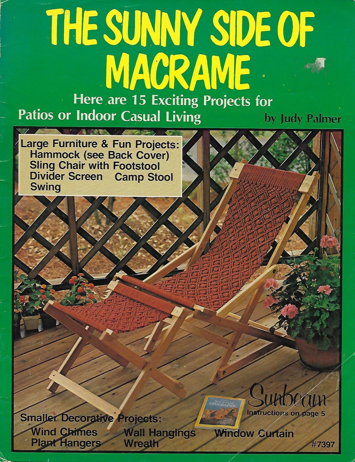 PDF ONLY the Sunny Side of Macrame Hammock, Chair, Divider Screen and ...