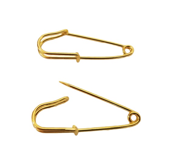 50 Pcs Gold Brass Kilt Pins Brooch Badge Safety Pin Backs 32mm | Etsy