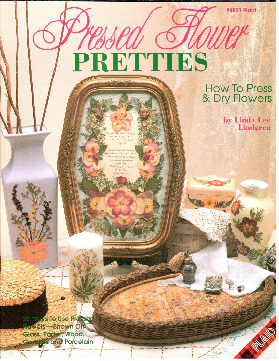 Pressed Flower Pretties How to Press & Dry Flowers Vintage Instruction ...