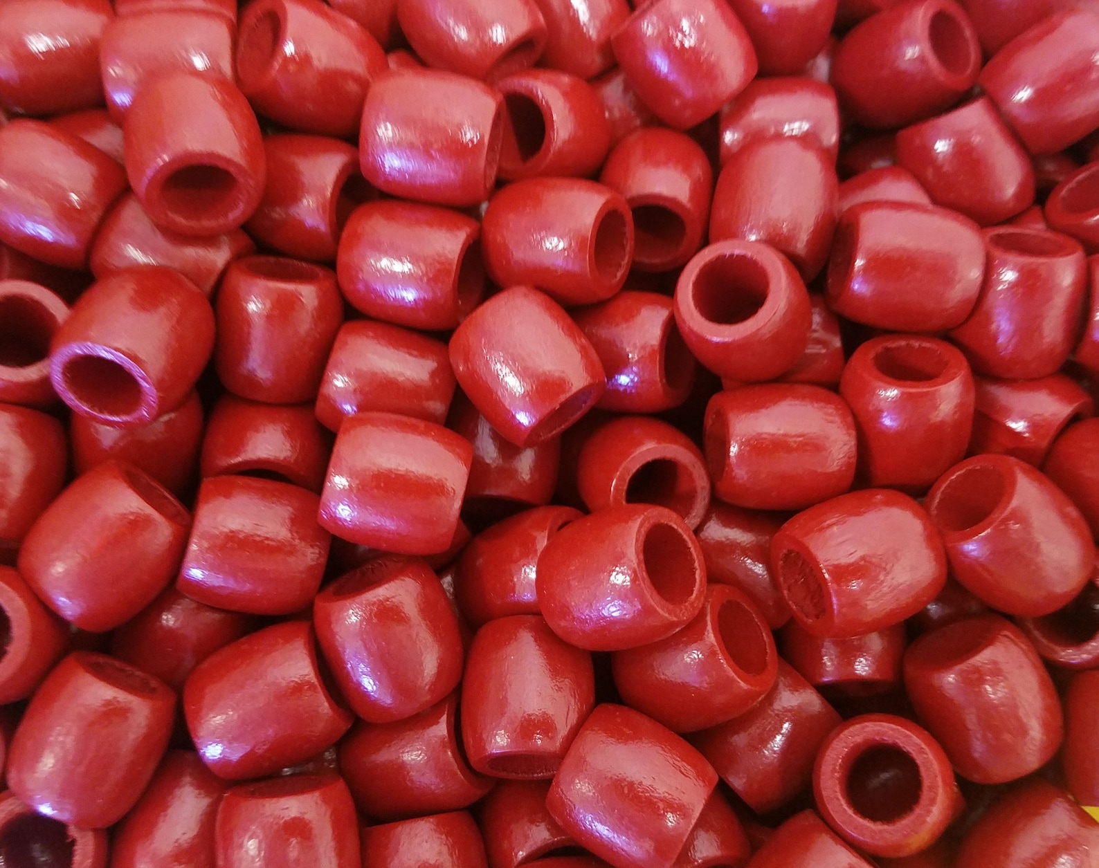Bag of 100 Wood Macrame Craft Beads 16mm Barrel With Large Hole - Etsy