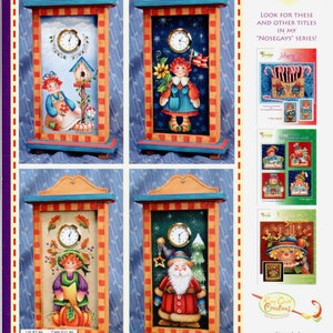 A Time for All Seasons Kay Quist Decorative Painting Clock Pattern ...