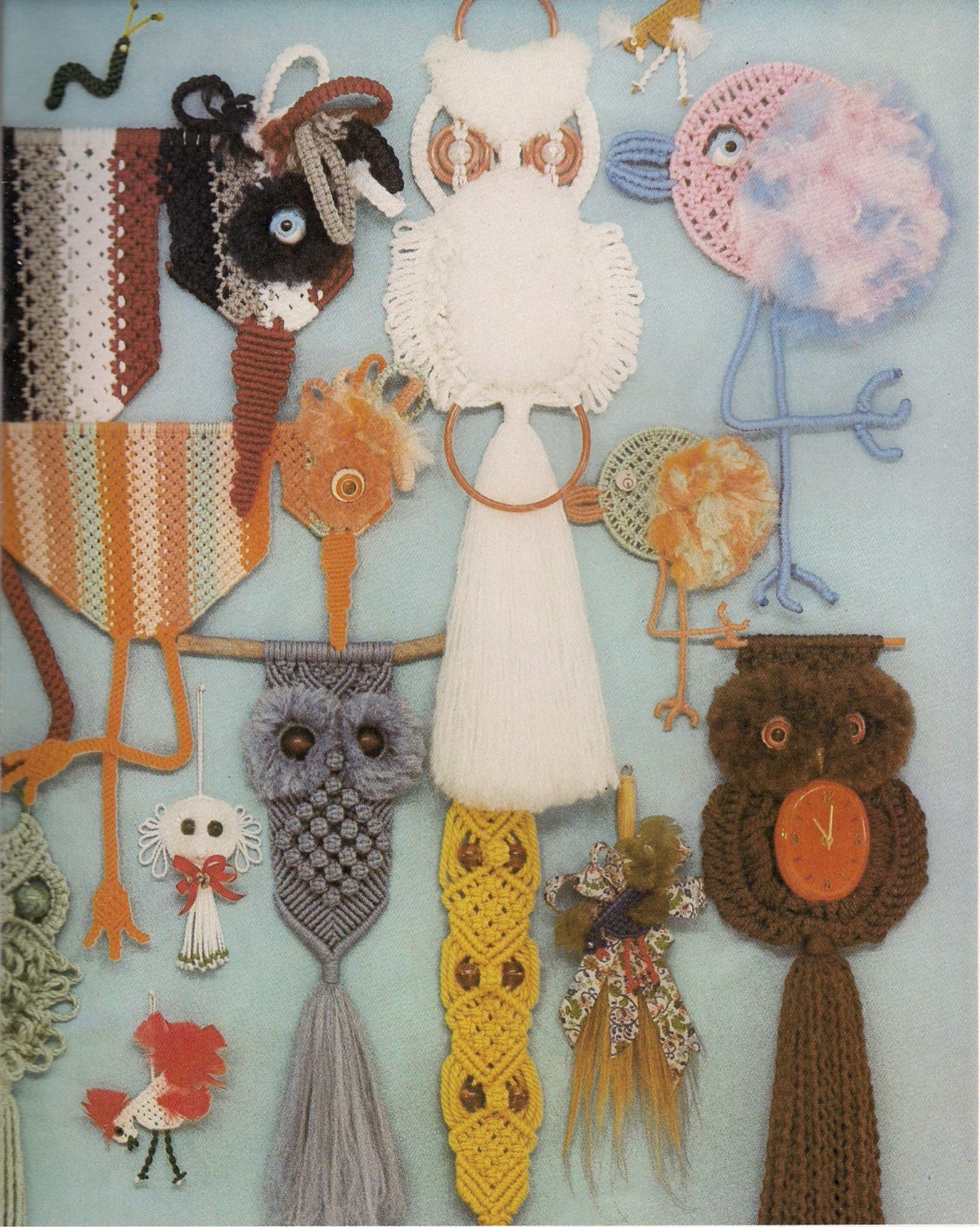 Vintage Macrame is for the Birds Craft Book Patterns for Owl | Etsy