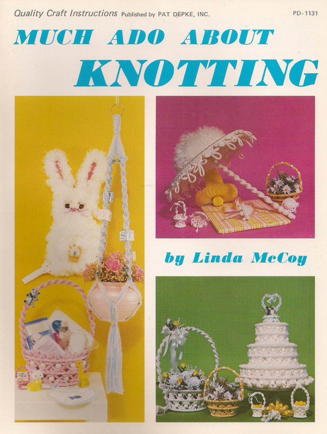 Much Ado About Knotting - Macrame Patterns - Vintage Craft Book - Etsy