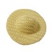 Pack of 12 Ivory Natural Woven Wicker Round Straw Sun Hats Miniature 1 ...