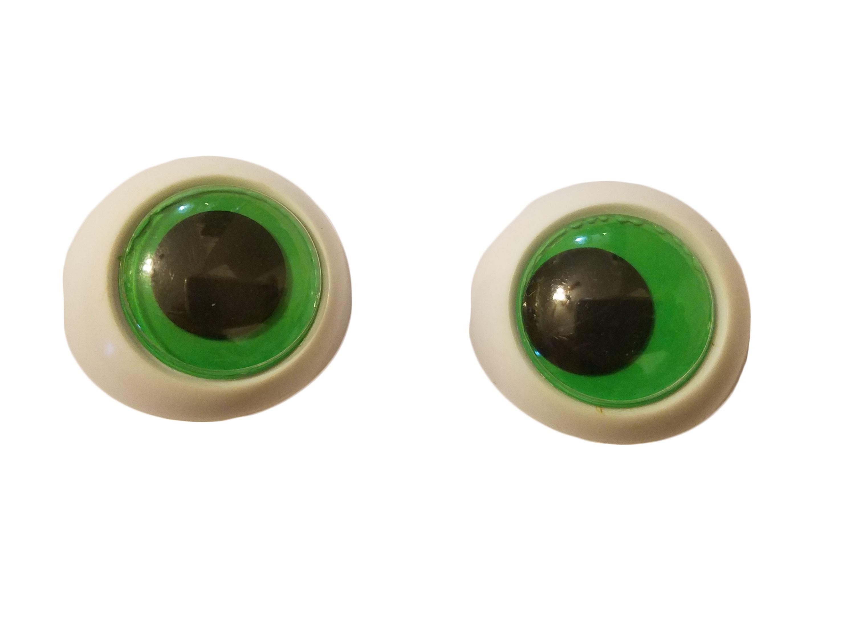 6 Pair of Vintage Green Plastic Wiggle Googly Frog Eyes Beads | Etsy