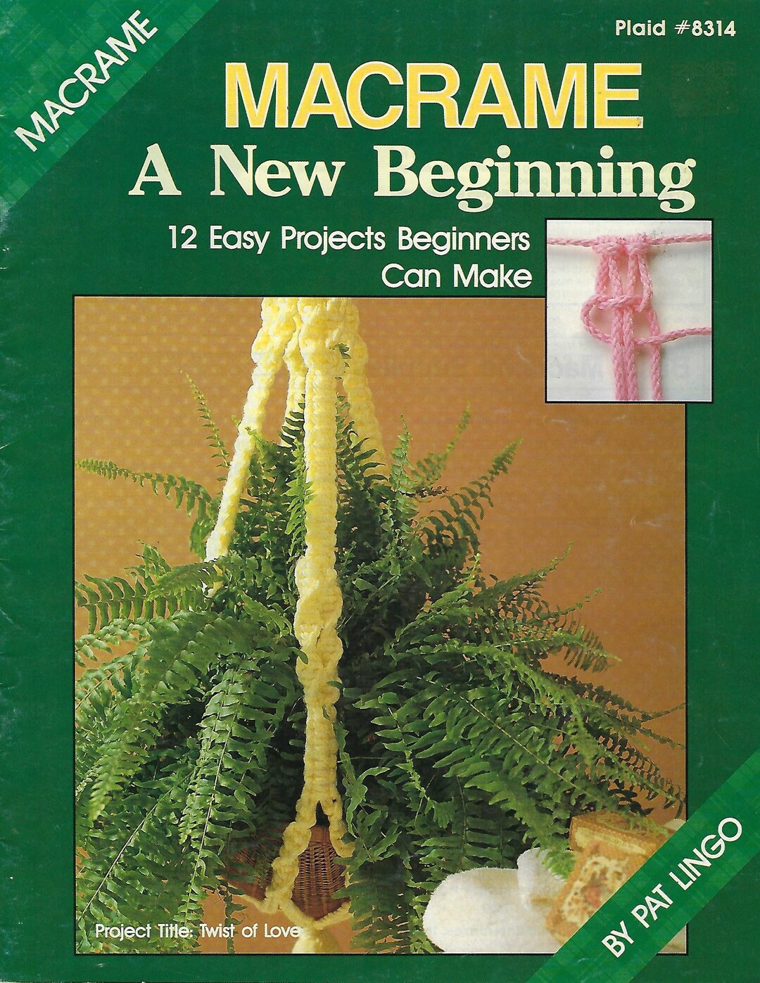 PDF ONLY - Macrame A New Beginning Easy Projects Downloadable Instructions Book - Etsy
