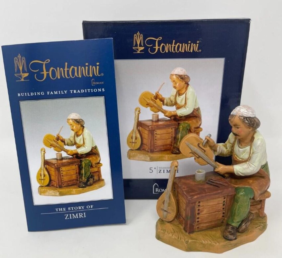 Fontanini Zimri With Instruments Statue 5" Figure 5 Inch Collection NEW ...