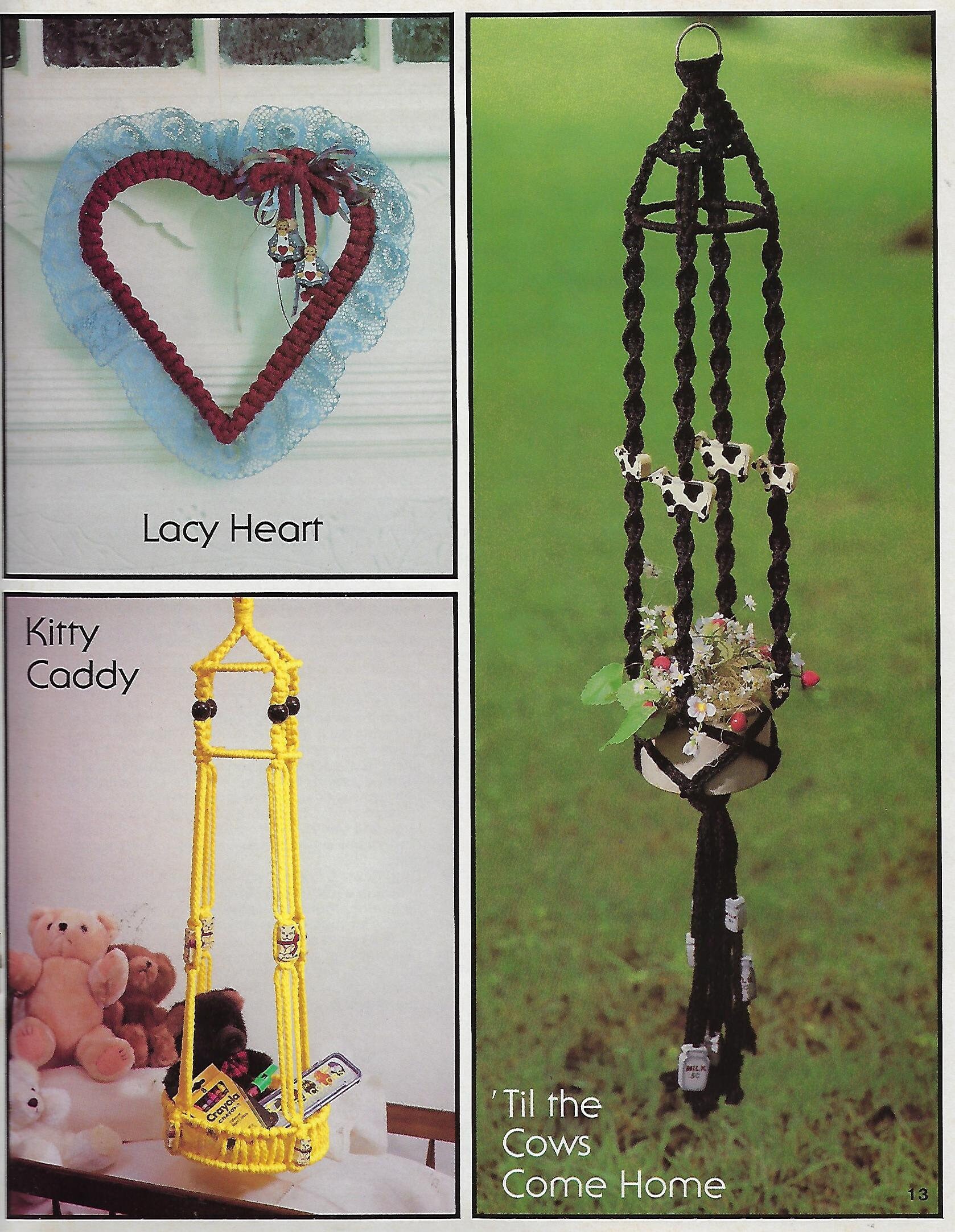 PDF ONLY Macrame for Country Living Patterns Downloadable Craft Book - Etsy