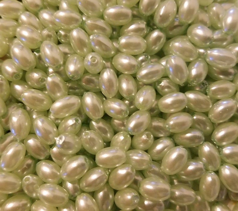 Lot of 1000 Loose Artificial Plastic Pearls 6mm X 9mm Oval - Etsy