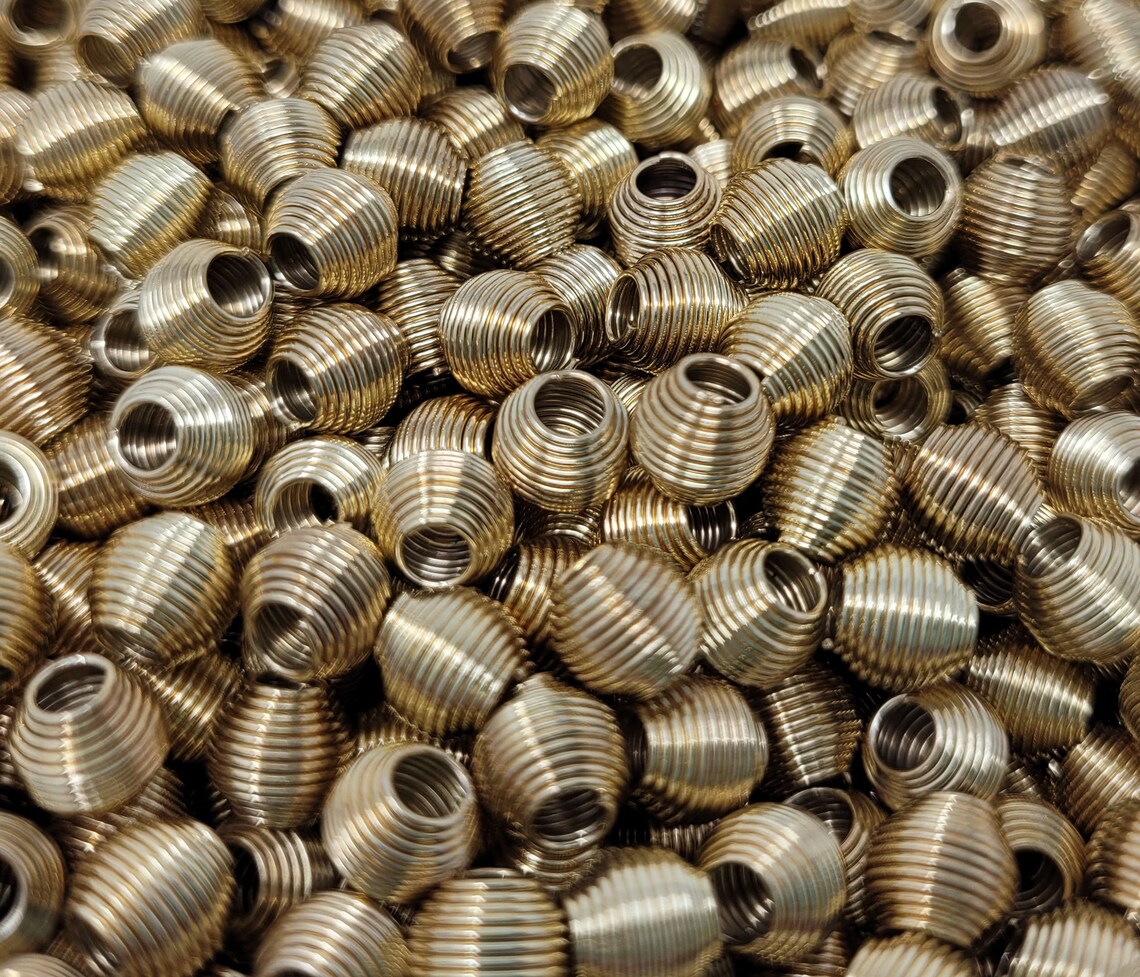 100 Pcs Gold or Silver Tone Metal Coil Spring Spacer Beads 6mm - Etsy