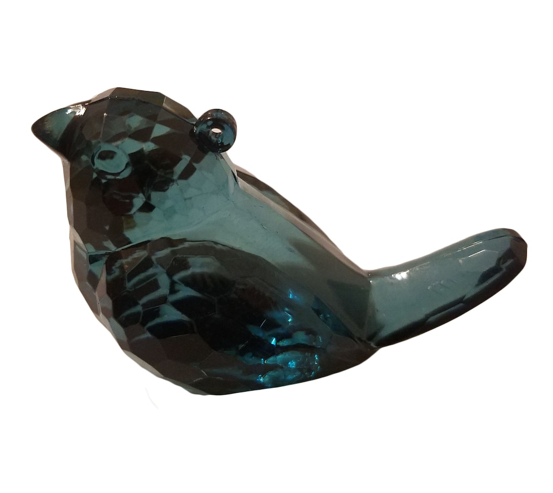 Pack of 4 Clear Birds Translucent Faceted Crystal Chandelier Acrylic ...