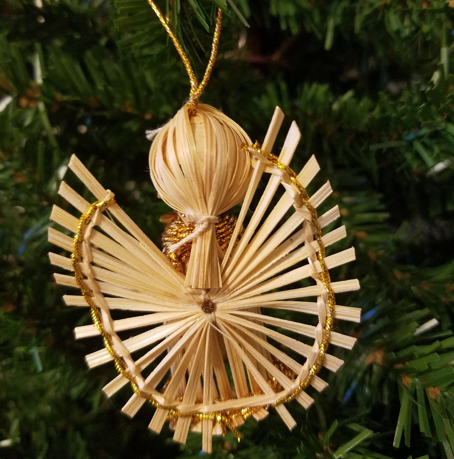 Pack of 12 Vintage Natural Raffia Straw Angel Christmas - Etsy