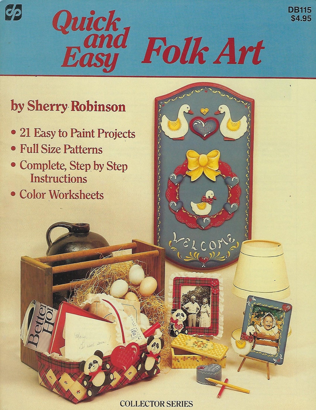 Quick and Easy Folk Art Country Decor Vintage Painting Craft Patterns ...