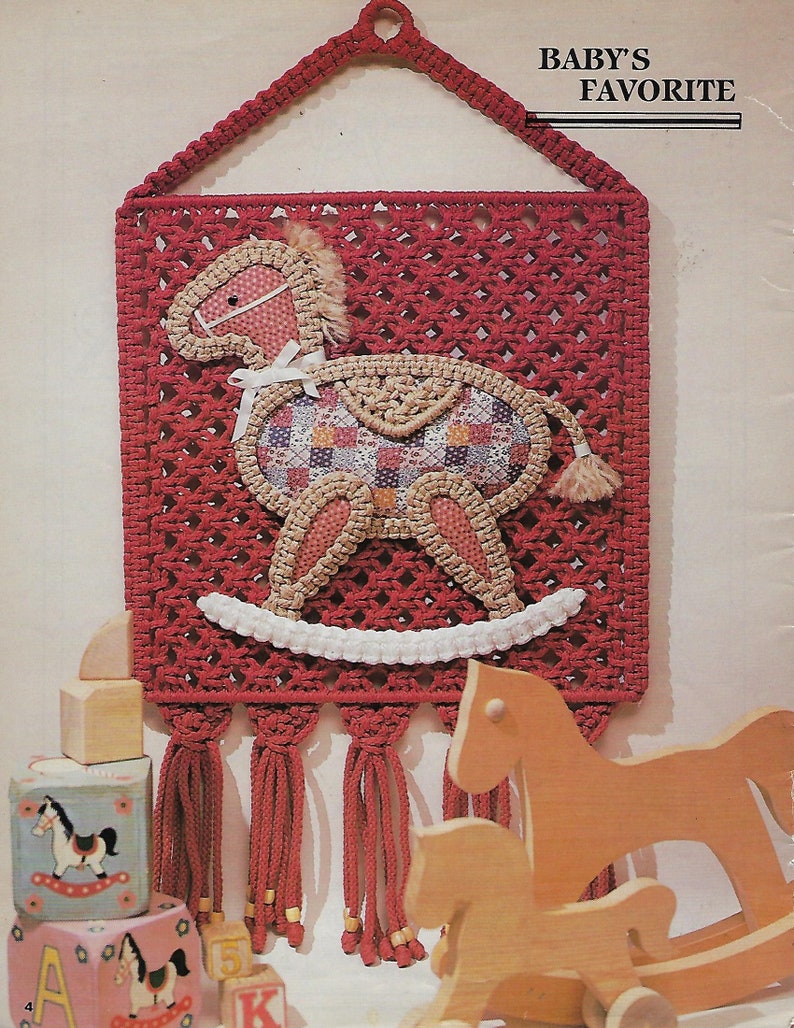 Country Calico Wall Art Macrame Home Decor Patterns Book - Etsy