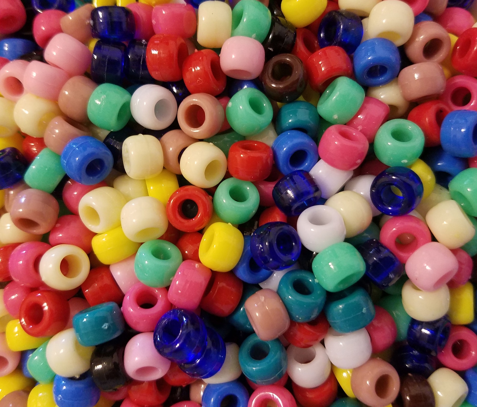 1,000 Pcs Opaque Plastic Pony Beads 6mm X 9mm for Jewelry Crafts - Etsy