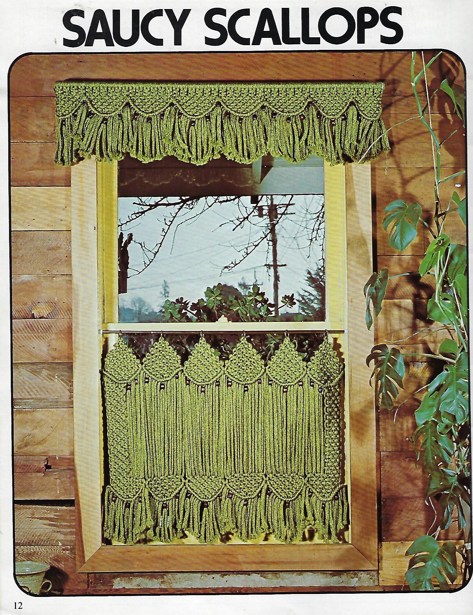 PDF ONLY Macrame Window Dressings Curtains Drapes Valances | Etsy