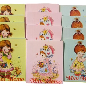 Pack of 12 New Vintage 1980's Mini Memo Notebooks Notepads School ...