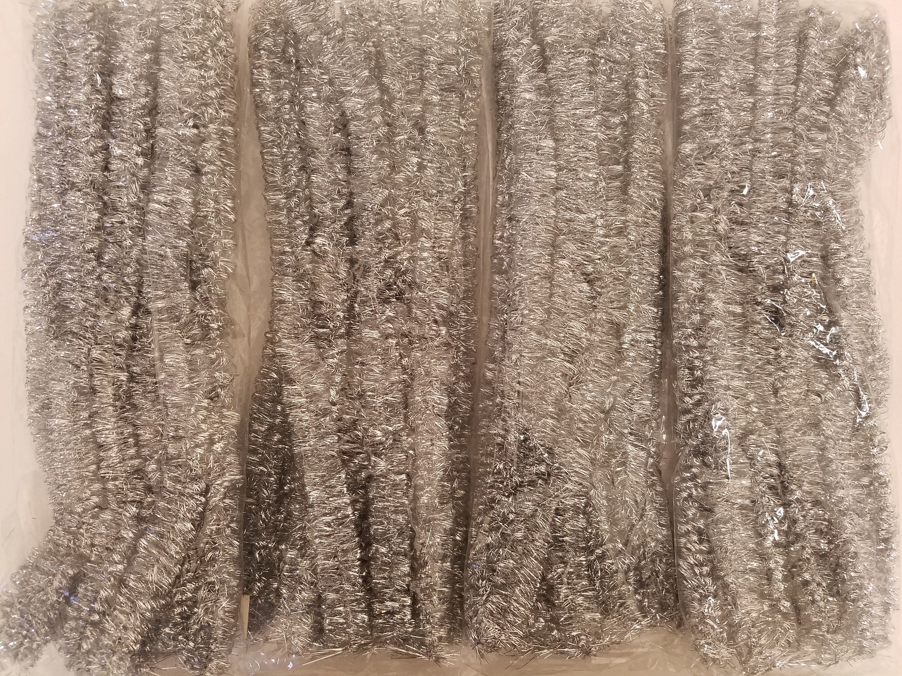 48 Pcs 3/4 Wide VTG Wired Pipe Cleaners Christmas Tinsel - Etsy