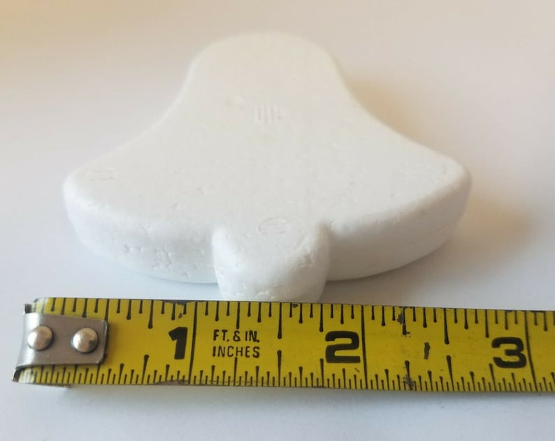 Lot of 25 Styrofoam Polystyrene Dylite Flat Bells Shapes Forms for Kids ...