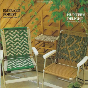 PDF ONLY Seating Patterns for Macrame Chairs Lawn Chair Weaving ...