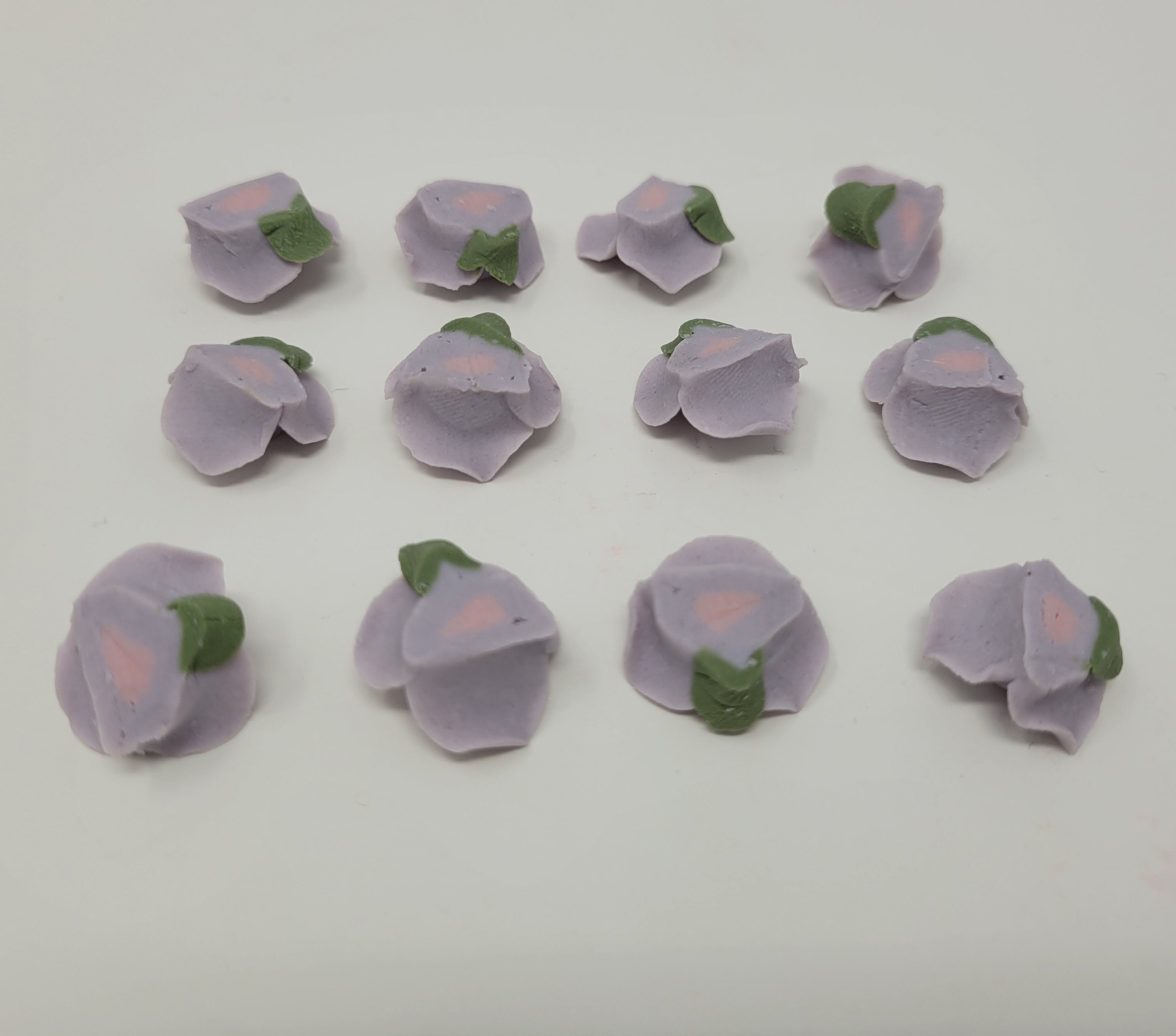 12 pcs Porcelain Ceramic Bisque Roses with Leaves Rosebuds | Etsy