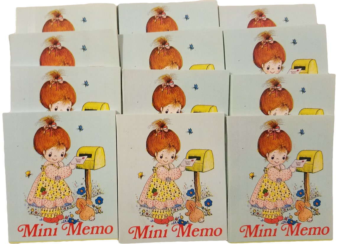Pack of 12 New Vintage 1980's Mini Memo Notebooks Notepads | Etsy
