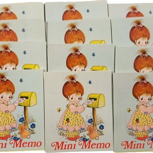Pack of 12 New Vintage 1980's Mini Memo Notebooks Notepads School ...