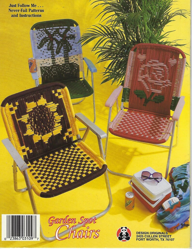 PDF ONLY Garden Spot Macrame Lawn Chairs Downloadable Patterns - Etsy