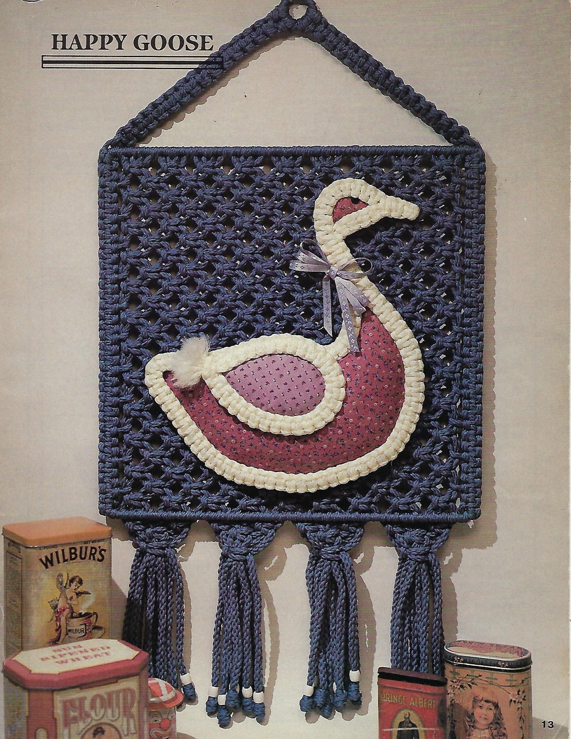 Country Calico Wall Art Macrame Home Decor Patterns Book - Etsy